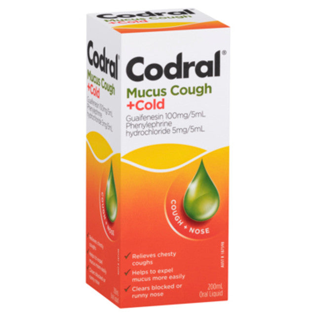 Codral Mucus Cough +Cold Syrup 200ml – Fastlink Wholesale