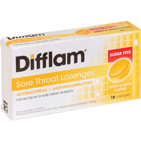 LOZ - Difflam Triple Action 16 lozenges honey lemon – Fastlink Wholesale