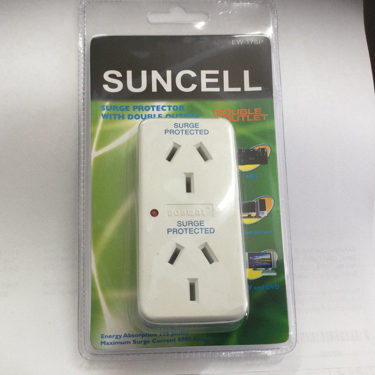 Suncell Surge Protector 2 point point – Fastlink Wholesale